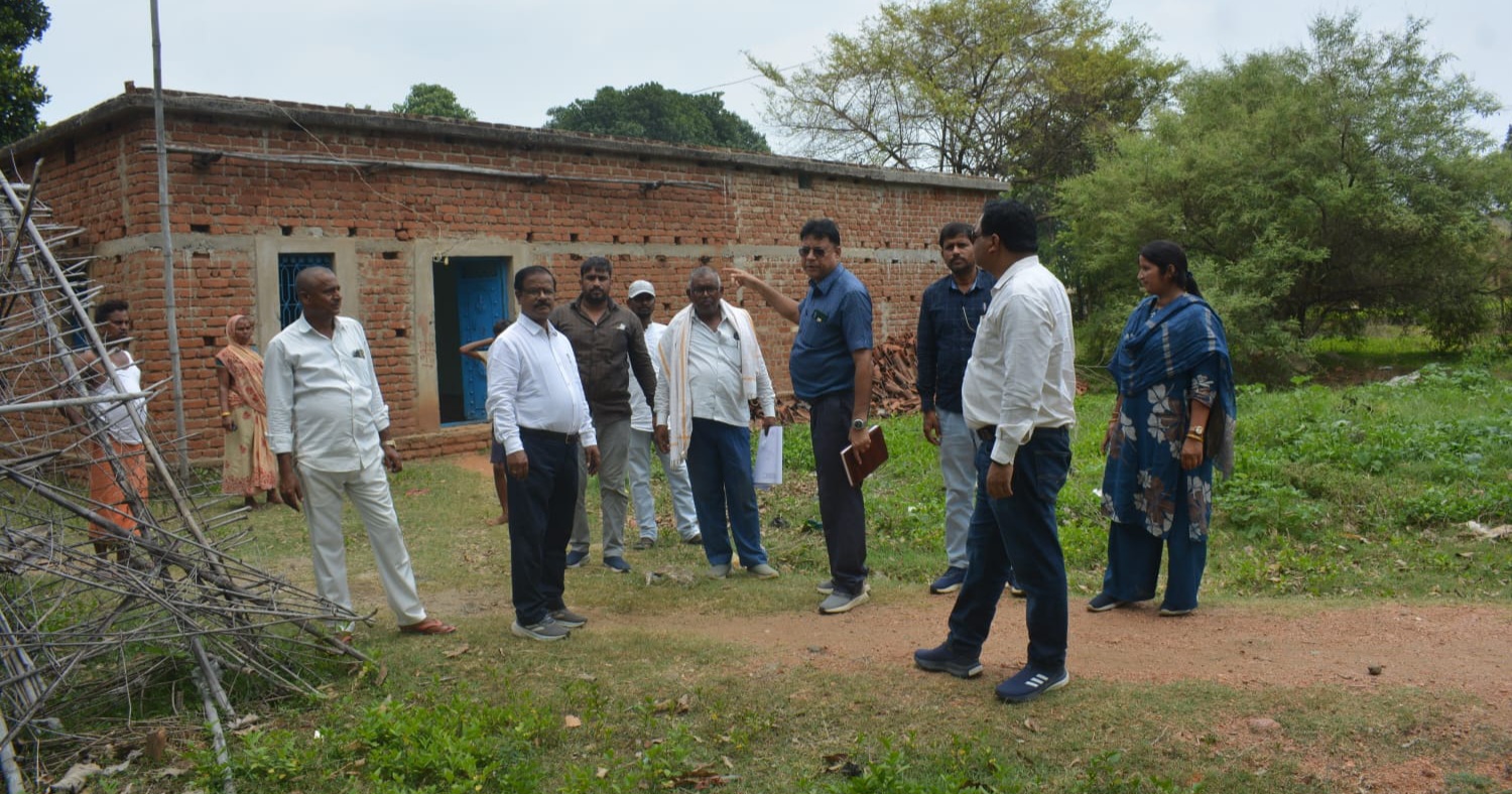 A 5-member team conducted a site inspection regarding the construction ...