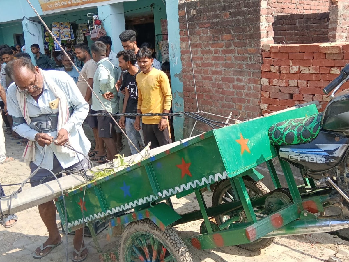 Amaur Accident: Short Haathi Hits Electric Pole, Two Injured, Power Outage
