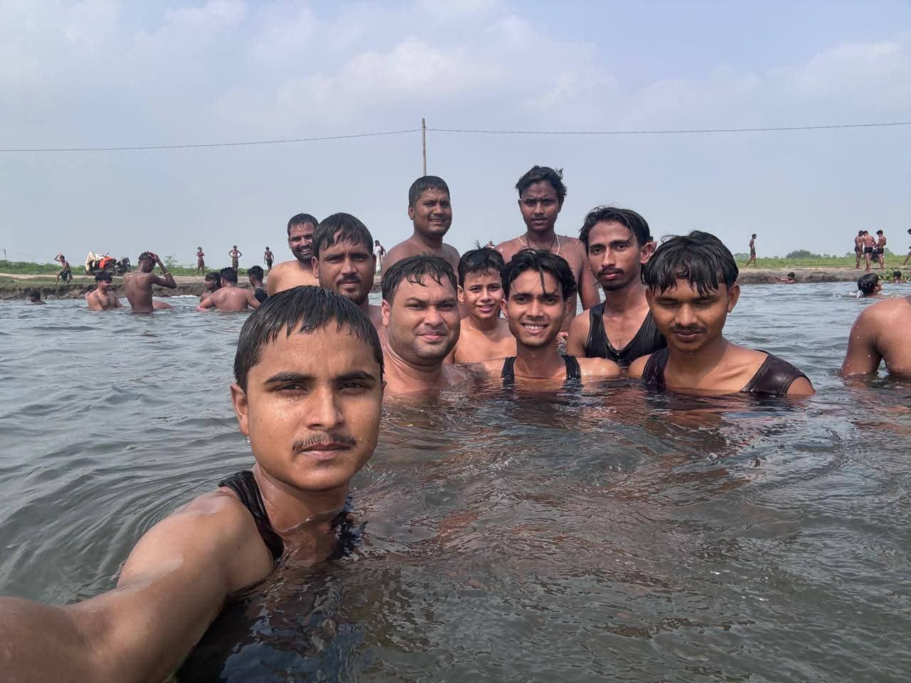 Hours of swimming and fun in the cool current of the river