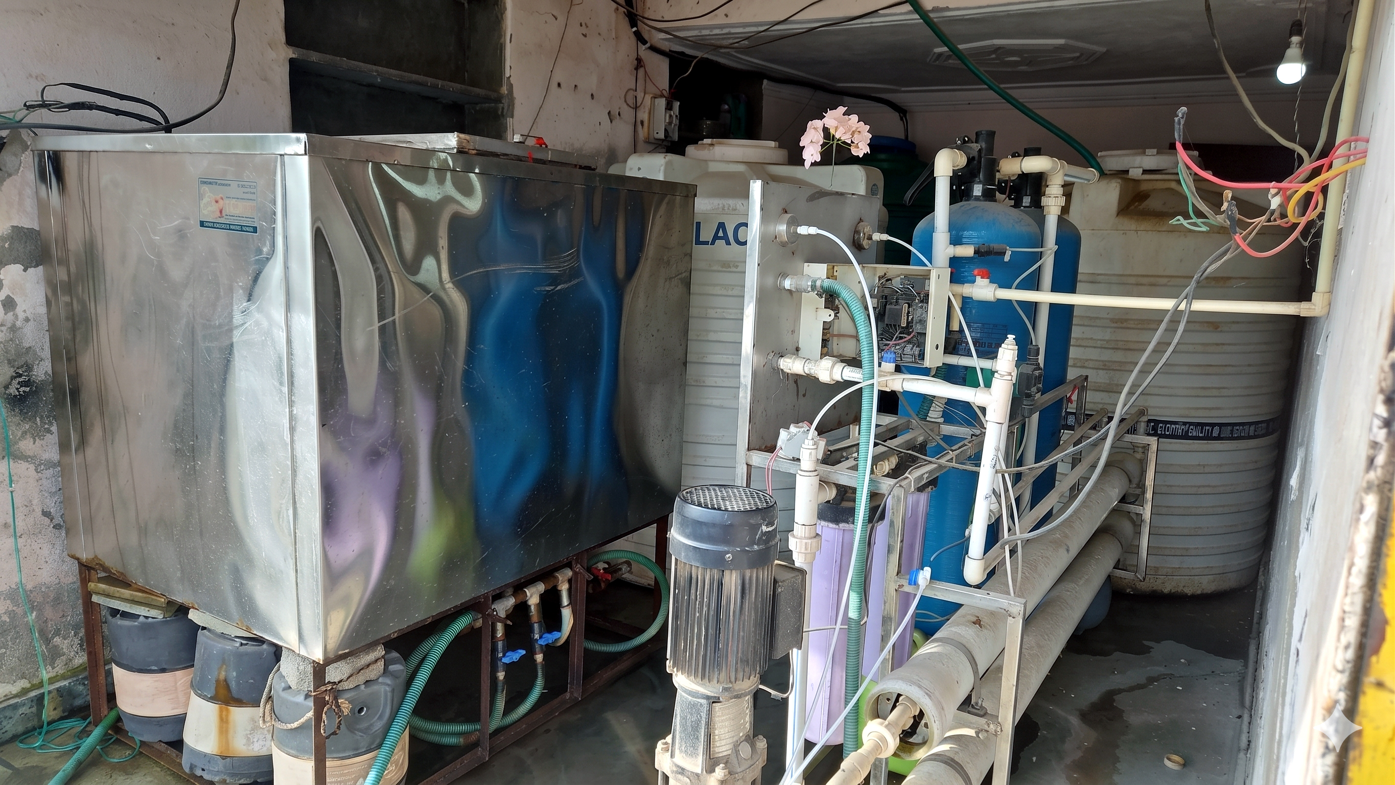 The water plant was running on stolen electricity, AC and cooler were ...