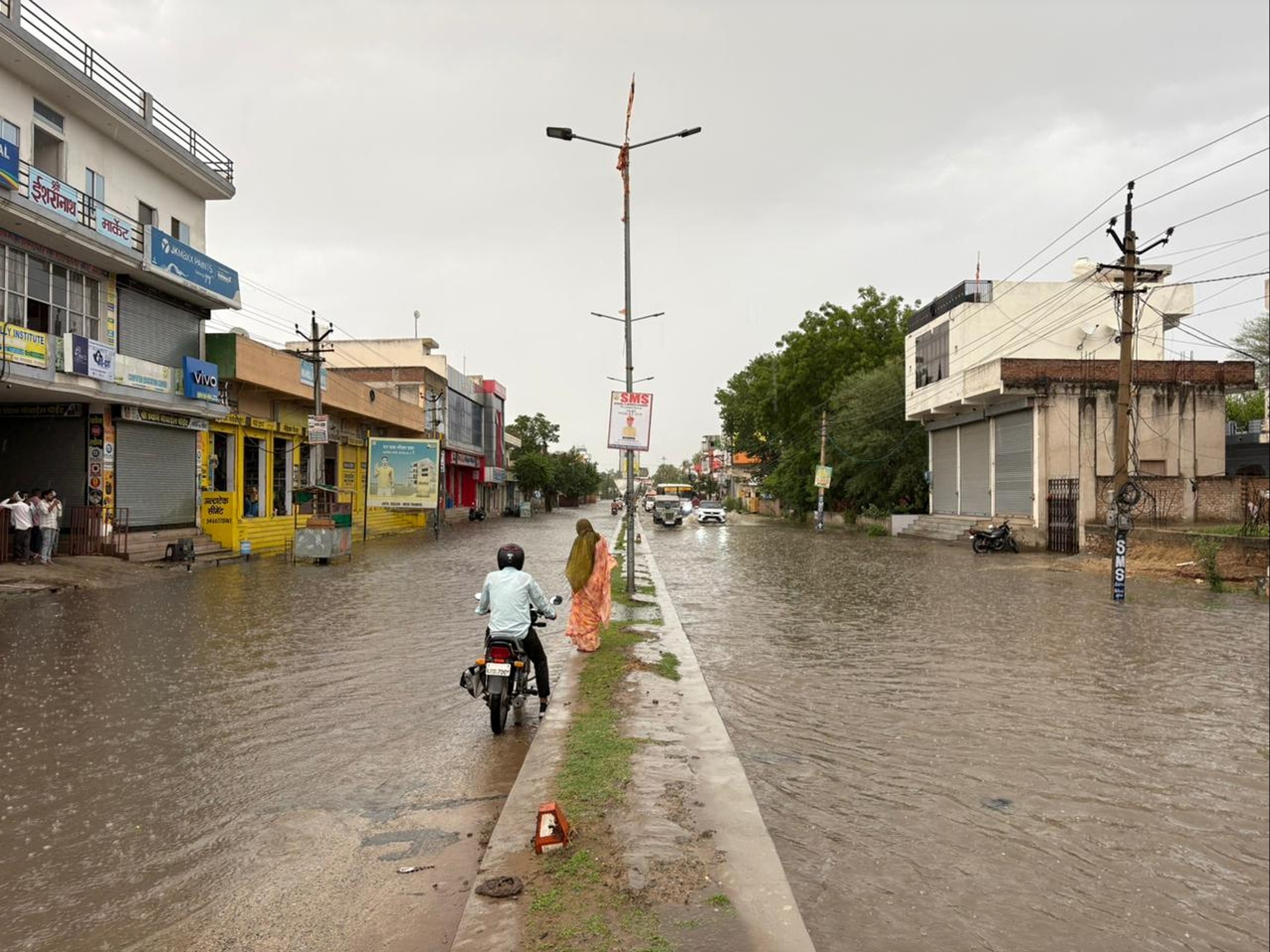 Udaipurwati Rain Waterlogging | State Highway, Ghat Nala Bus Stand