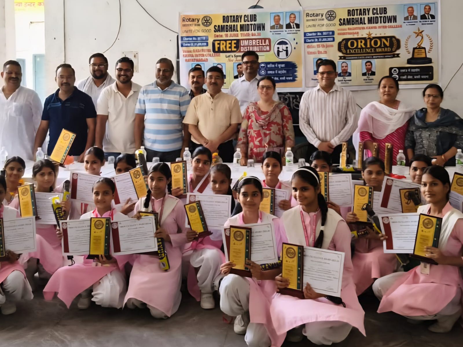 Sambhal Rotary Club Honors Meritorious Students | Orion Award