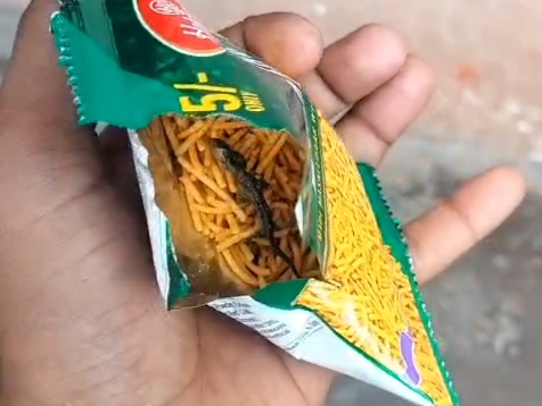 Meerut Aloo Bhujia Packet Lizard Found | Consumer Quality Question