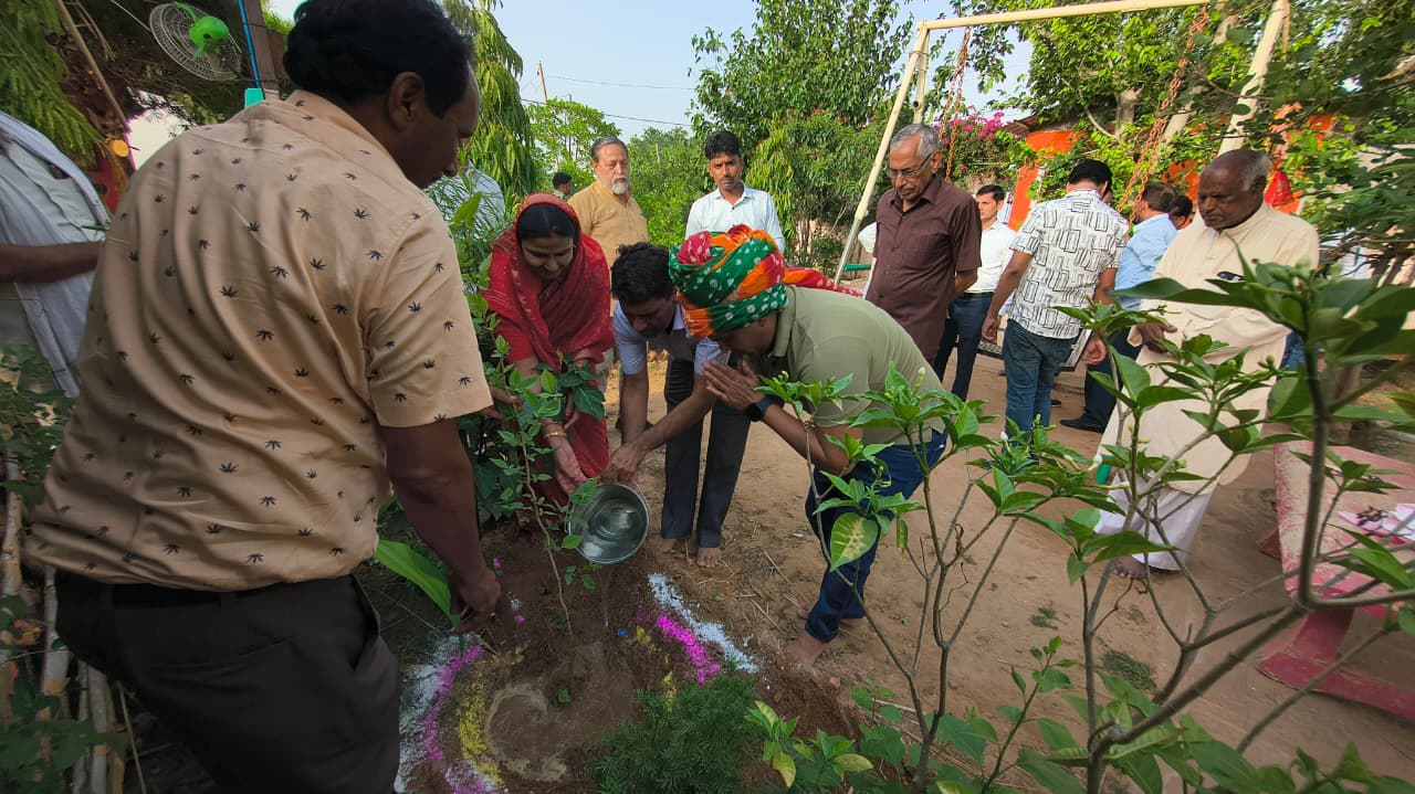 Gave assurance of development by planting trees