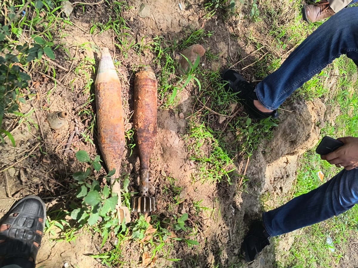 Mahendragarh Canal Mortar Bombs Found | Rohtak Bomb Squad Declares ...