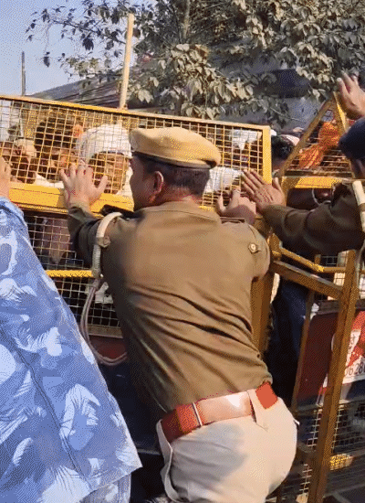 Patna Dakbungalow Chauraha CM House March | Police Deployed