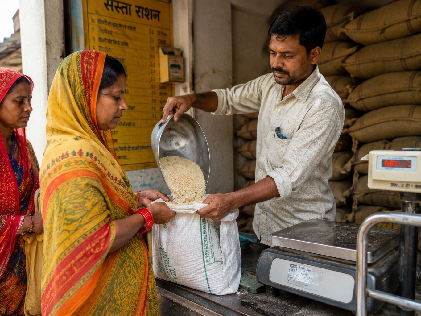 Bastar Ration Shops Biometric System Starts | No Home Delivery
