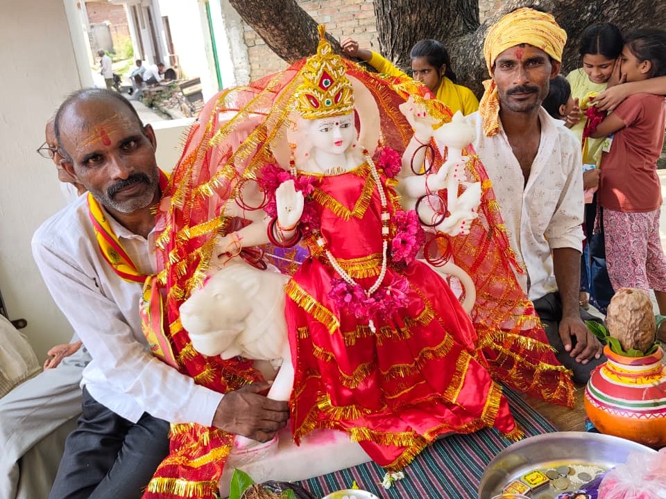 Aonla Noorpur Village Kalash Yatra | Mata Rani Pran Pratishtha Inauguration