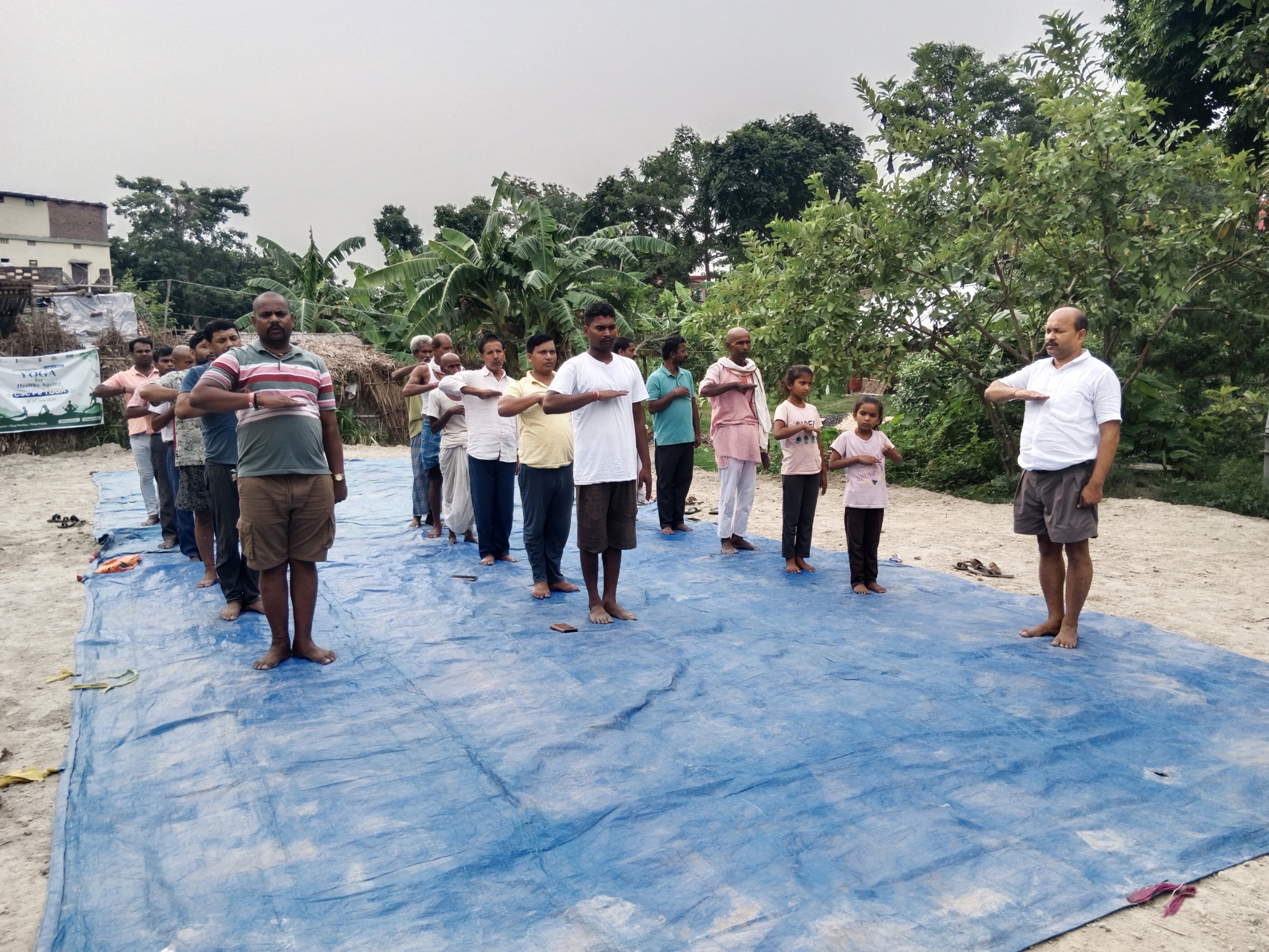 Chhaurahi Shiv Mandir Free Yoga Classes | BJP Inauguration