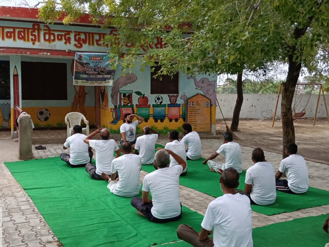 Community Health Officer Shares Yoga Benefits; Villagers Pledge Regular ...