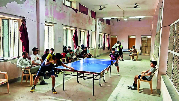 Kuldeep and Harshita topped the Open District Table Tennis Under-15 event.