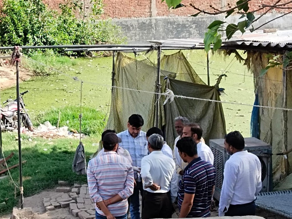 Nawabganj: Bulldozer on Illegal Kabza | Govt Land Survey, Notices