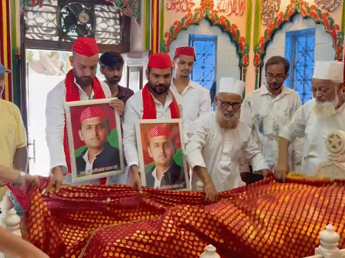 SP Chief Akhilesh Yadav Birthday | Varanasi Lord Krishna Poster