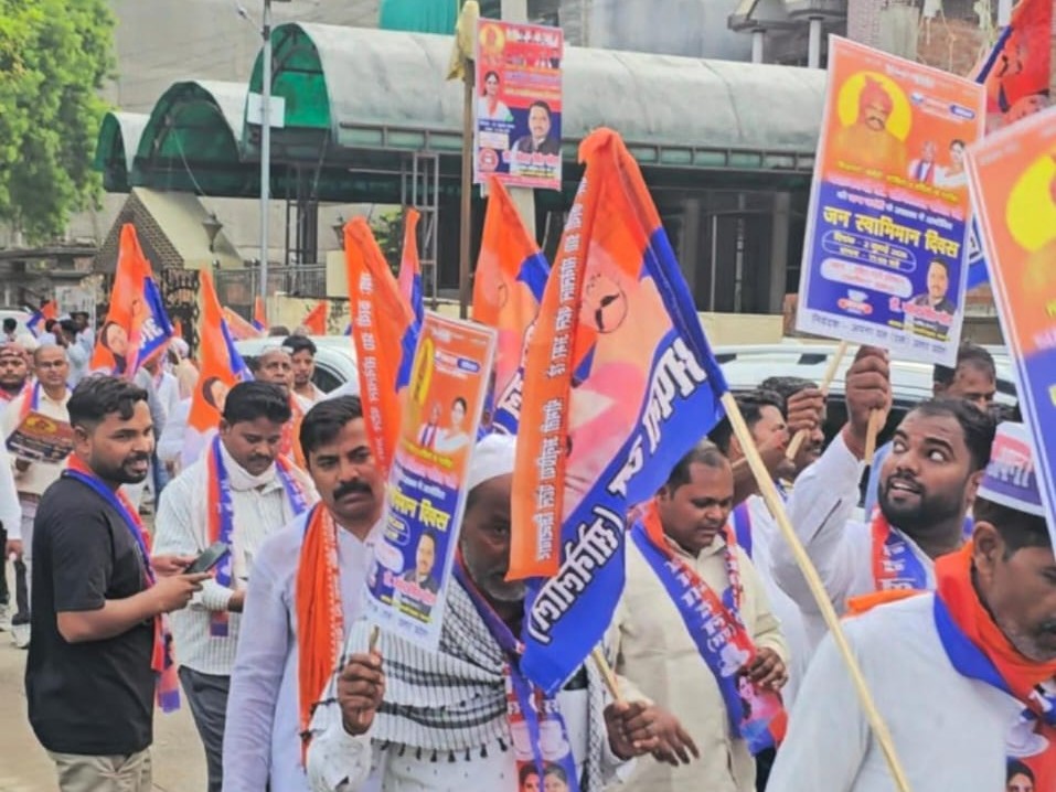 Varanasi Apna Dal (S) Workers Rally Lucknow | Sonelal Patel Jayanti