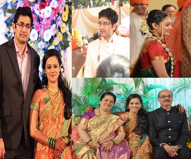 New wedding pics of Marathi Actress Spruha Joshi and Varad Laghate ...