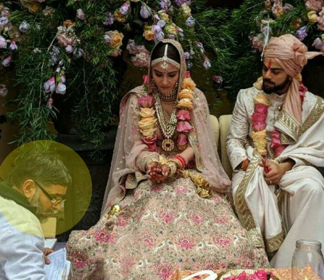 virat anushka marriage puja pandit pavan kumar kaushal | शनिदेव भक्त ...