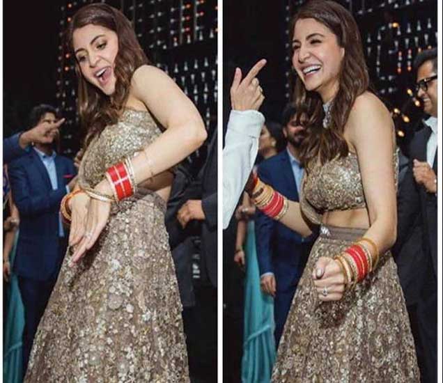 Unseen Pictures:Anushka Sharma Dancing In Mumbai Reception | तुम्ही ...