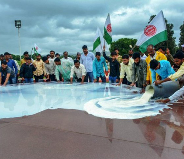 farmers Milk strike in Maharashtra continues on fourth day | दुधाला ५ ...