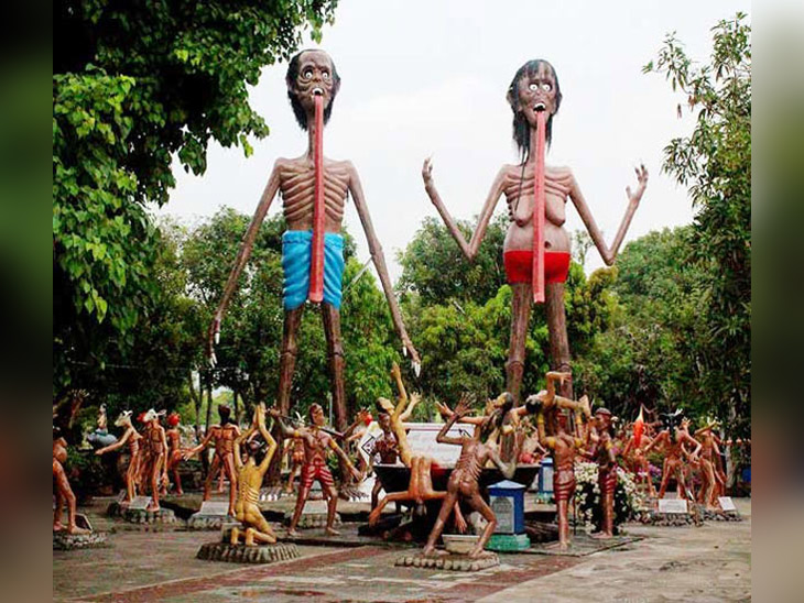 narak mandir thailand information in marathi | जिवंतपणीच्या पापाची ...