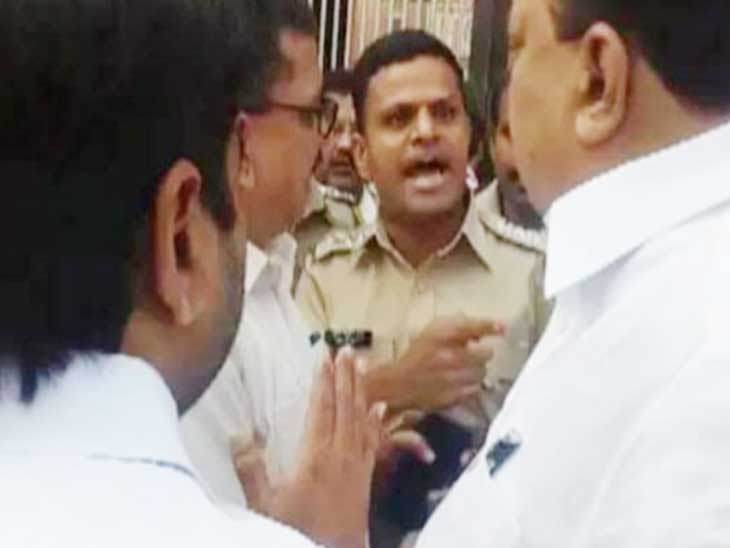 Kolhapur dysp Suraj Gurav daring Against Congress and NCP MLA | गडचिरोलीला जाईन नाहीतर घरी ...