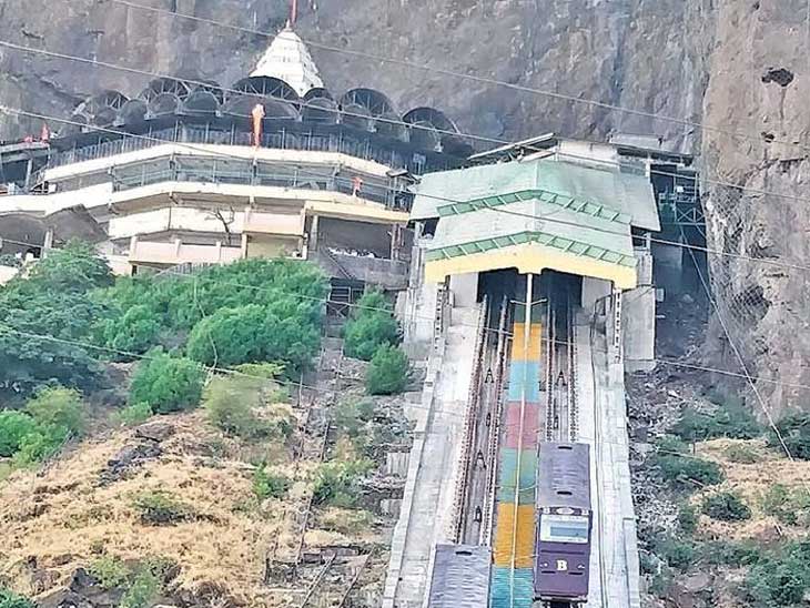 Time Save For funicular trolley Start at Saptashrungi gadh | अवघ्या तीन ...