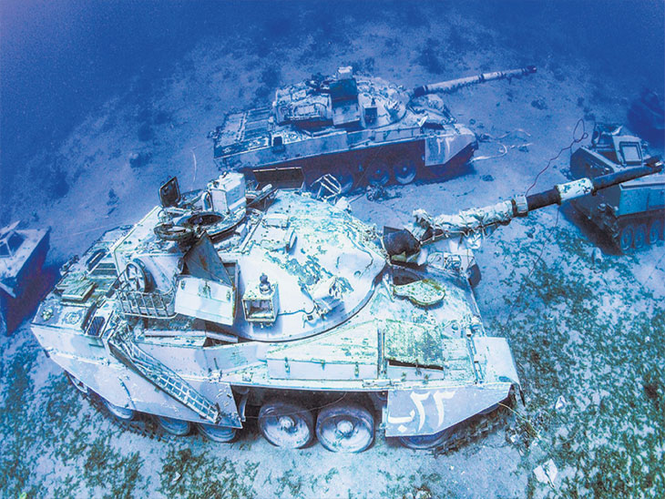 The world's first underwater military museum built in seven days