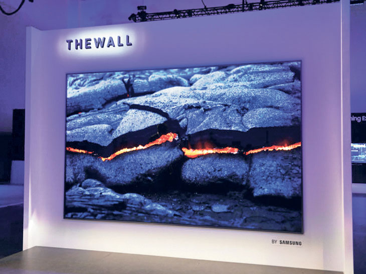 Samsung launches 146 to 292-inch TVs, priced 3-12 crore | सॅमसंगने लाँच ...
