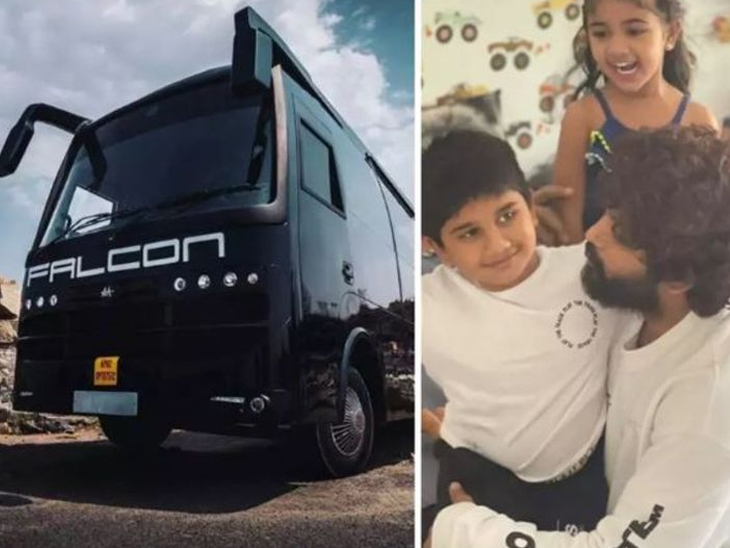 Allu Arjun's Vanity Van Falcon Meets With An Accident | अपघात ...