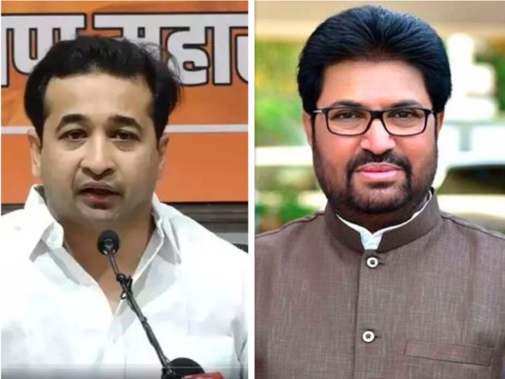 Nitesh Rane on arjun khotkar raza academy violence | खोतकर यांचे ...