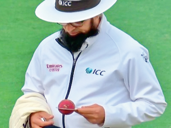 For the first time in England, the swing-bounce on the Duke ball was ...