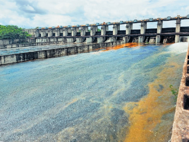 After nine years in the month of July, 2 gates of Isapur Dam were ...
