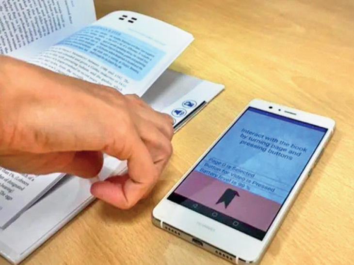 Features of e-book in a paper book: Start with bookmarks, no external ...