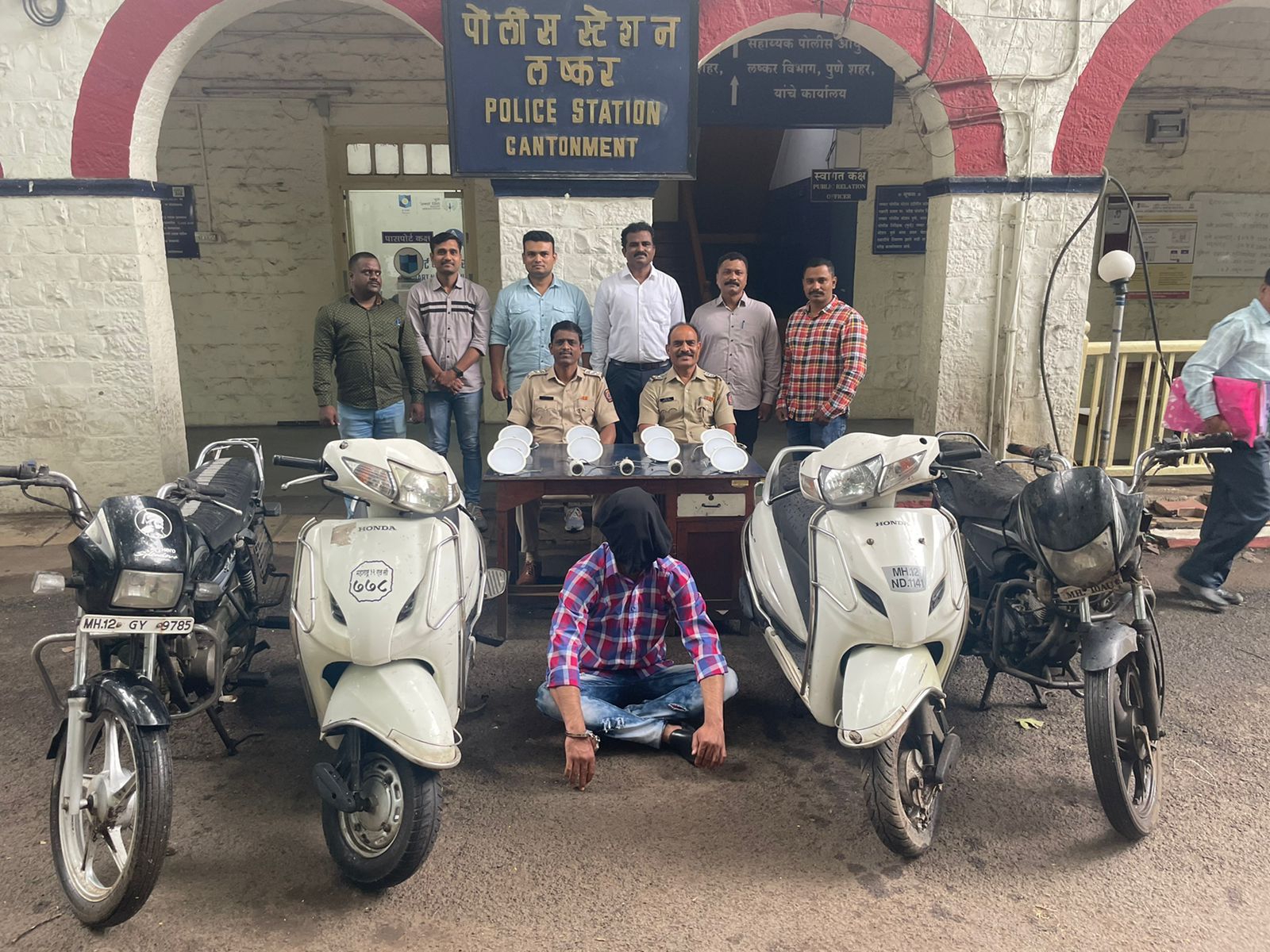 vehicle thief police net | Seizure of two-wheelers worth two lakhs ...
