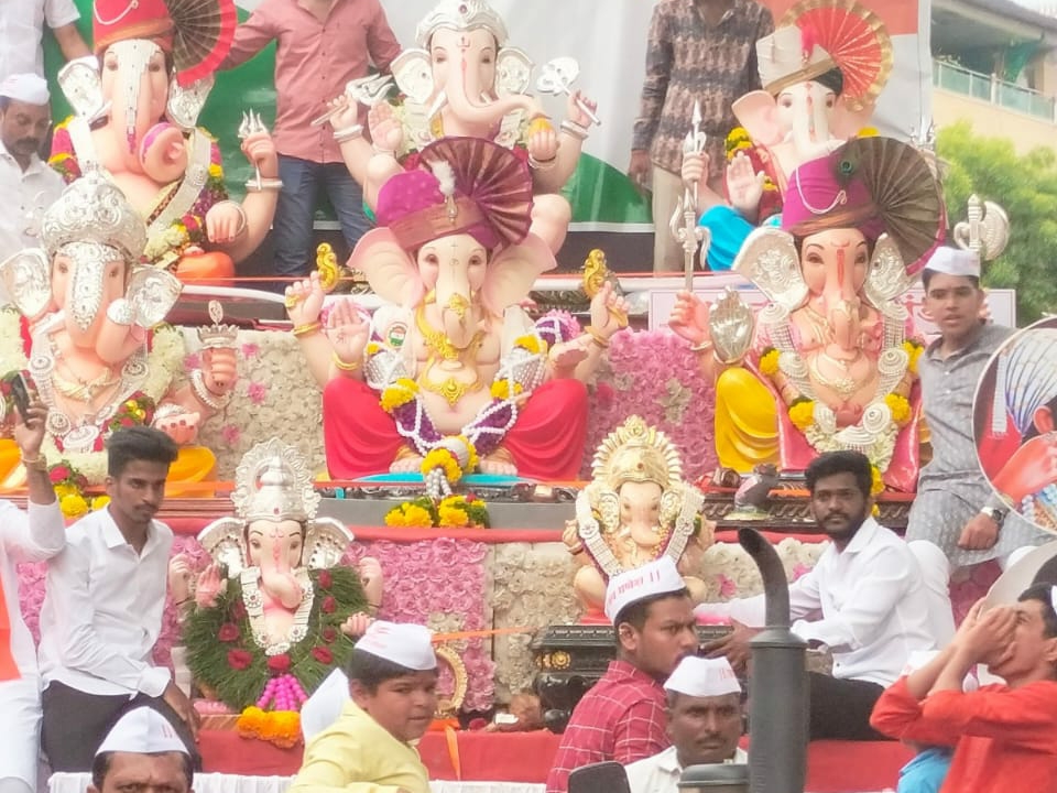 new step in Pune | 9 public Ganesha mandals in Dhankawadi came together ...