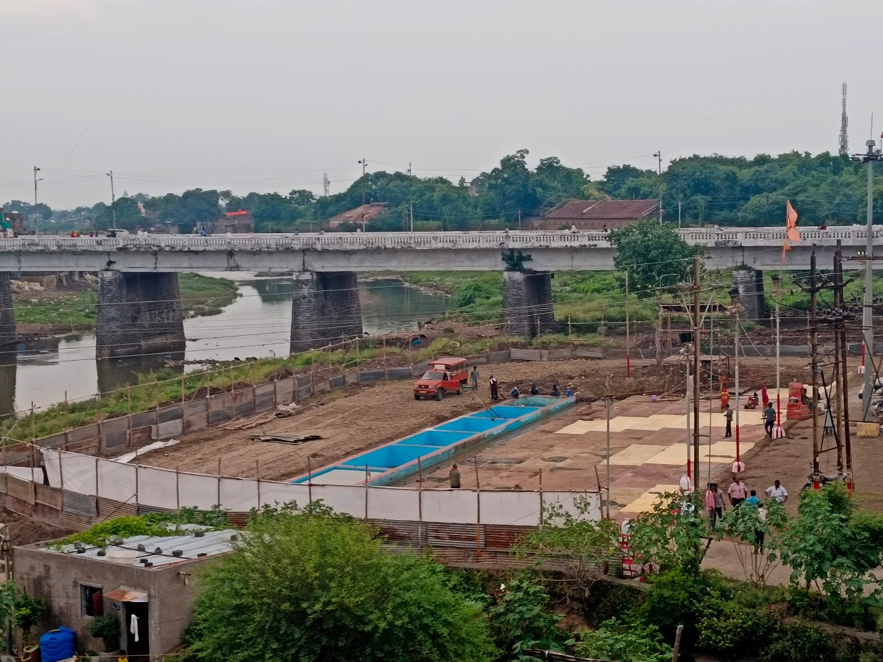 Construction of Ganesh Ghat at 5 places along Morna River; Arrangements ...