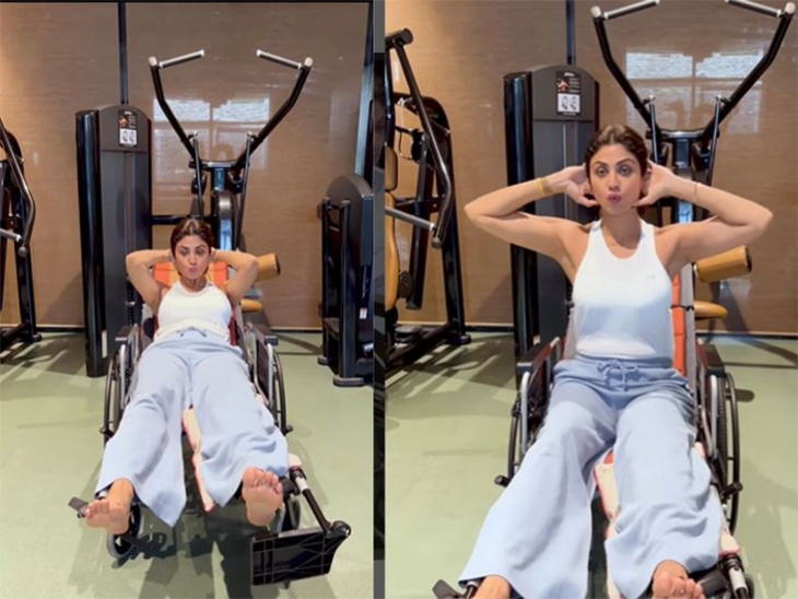 Shilpa Shetty Shared Yoga Video Exercises Sitting On A Wheelchair, Told ...
