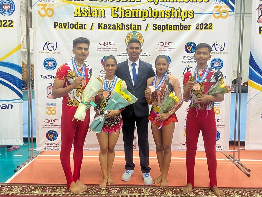 4 Janas won Bronze Medal in International Acrobatic Gymnastics ...