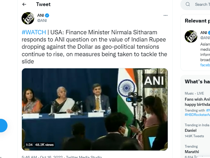 Finance Minister Nirmala Sitharaman, presented her position in America ...