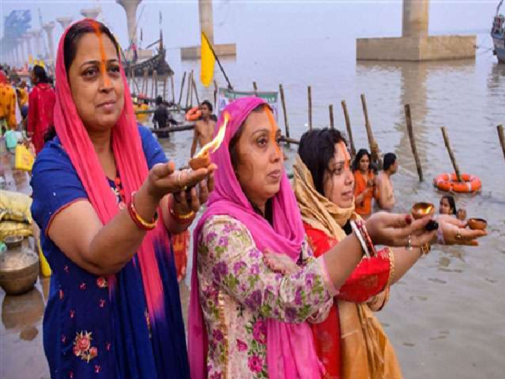 Chhat Puja festival begins; CIDCO N-7, Walaj, Last Pooja at Deolai Lake ...