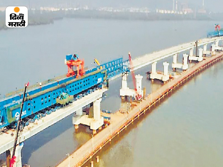 Longest steel deck launch on Mumbai-Transharbour link / Deck weight ...