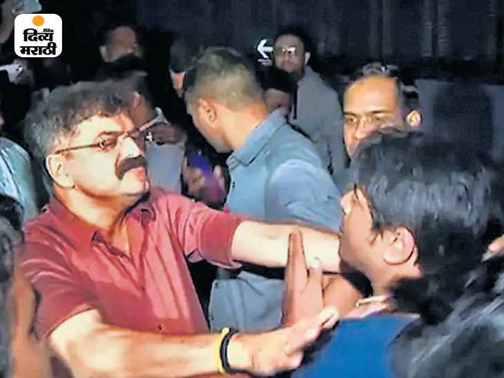Barging into the theater and beating the audience; NCP leader Jitendra ...