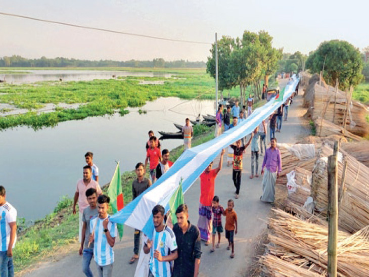 The 600-foot-long Argentine flag, Argentina has fans all over the world ...