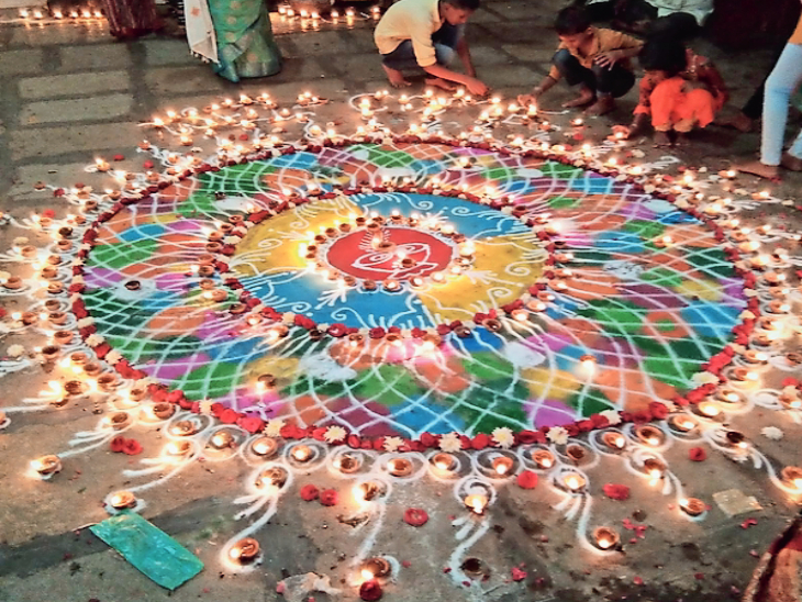 Dipotsav ceremony in Birudev temple; The program was celebrated with ...