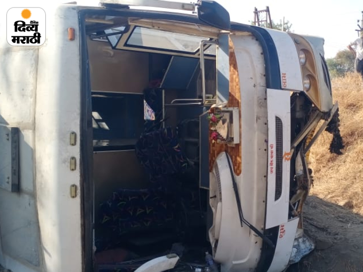 Solapur Accident | Huljanti to Mangalvedha Road Accident | Travel bus ...