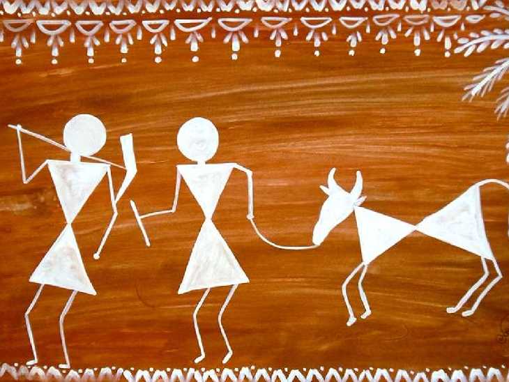 Largest Warli painting to be done at Baba Petrol Pump | विक्रम: बाबा ...