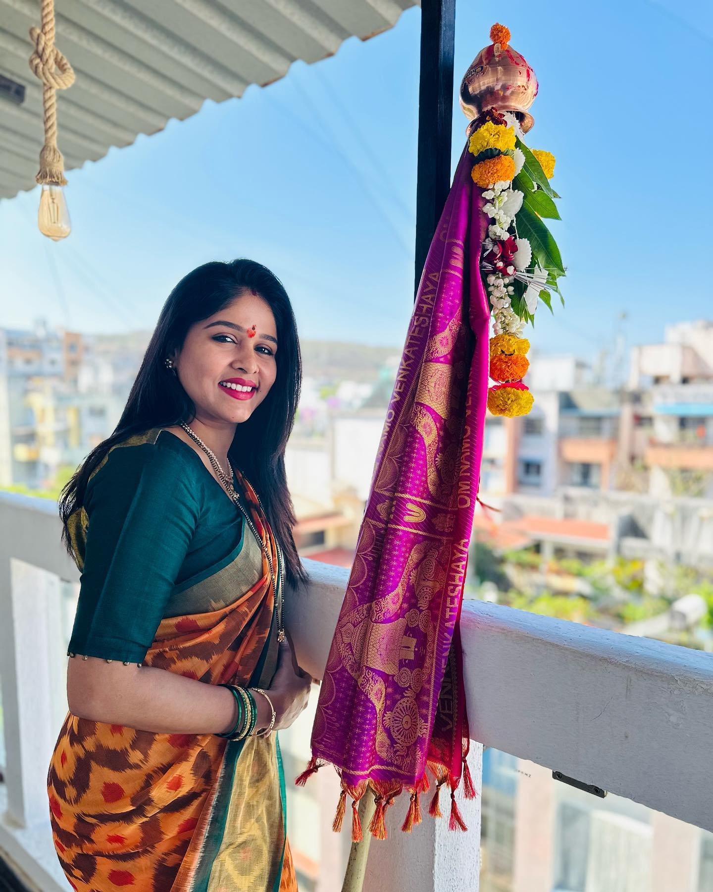 Hardik Joshi And Akshaya Deodhar Gudipadwa Photos; First Gudi Padwa ...