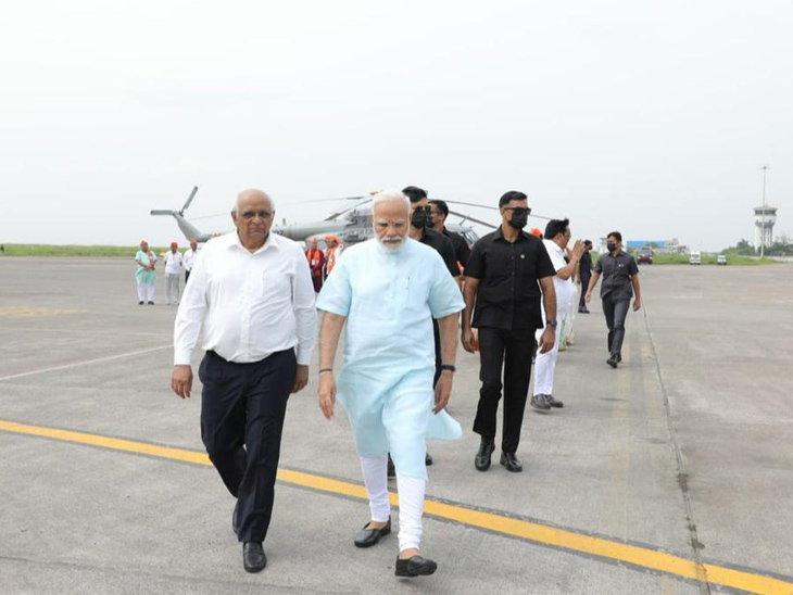 Narendra Modi Gujarat Visit Update Rajkot Greenfield Airport ...