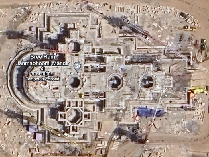 ISRO released satellite image of Ayodhya । Ayodhya Ram Mandir, Ayodhya ...