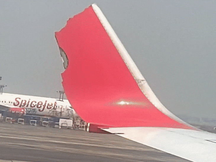 IndiGo plane collided with Air India, part of the wing was broken ...