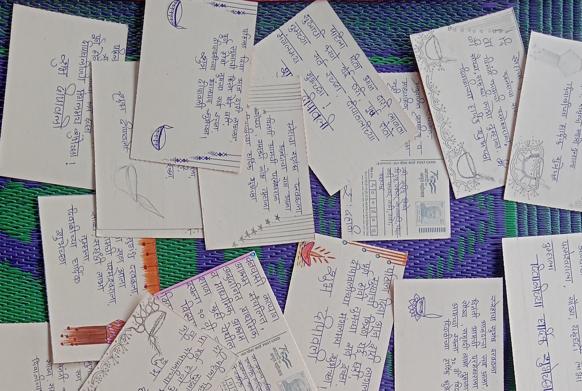 Students of Guhi send greetings by letter, attempt to improve ...